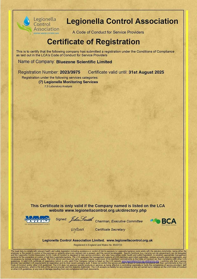 LCA Membership - Bluezone Scientific